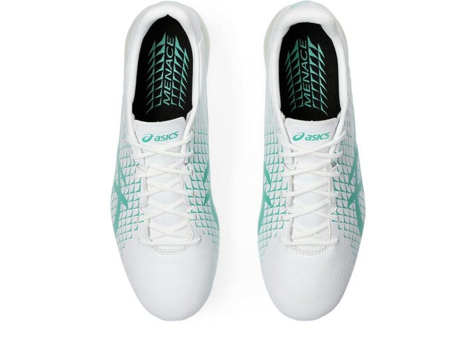 ASICS MENACE 4 - White/Aurora Green – Lotsa Shoes
