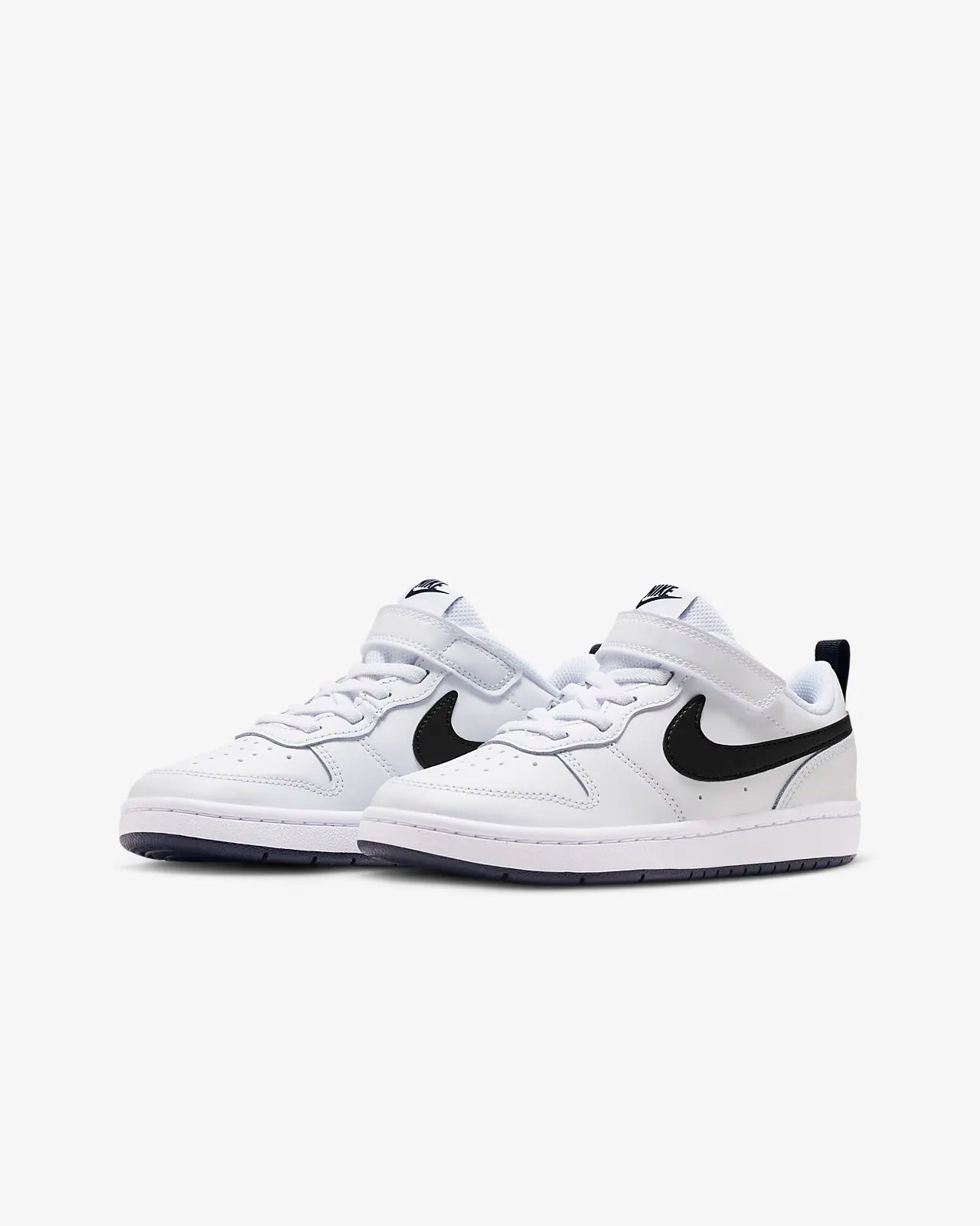 NIKE KIDS COURT BOROUGH LOW 2 - WHITE/BLACK – Lotsa Shoes
