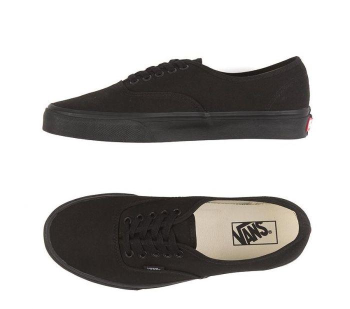 VANS AUTHENTIC - BLACK/BLACK – Lotsa Shoes